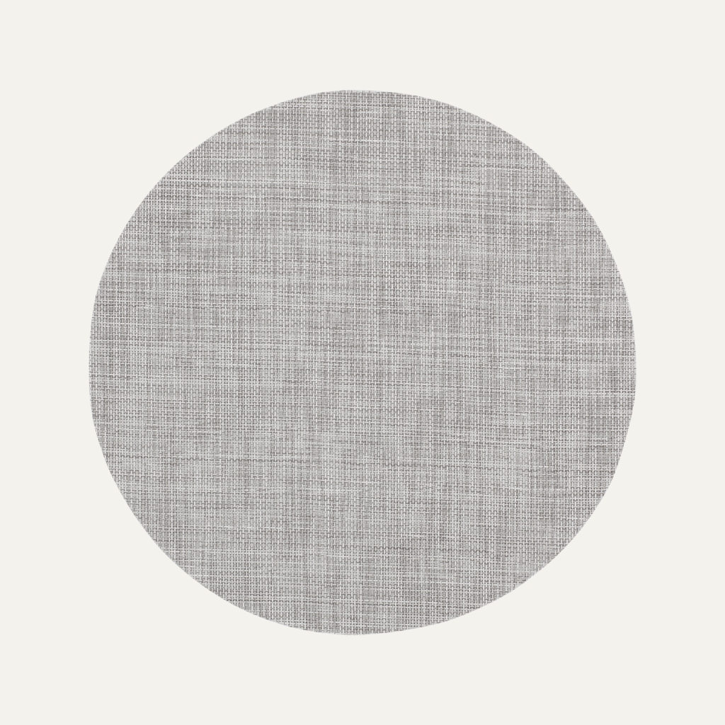 Grey round synthetic placemat Sixten - Dixie