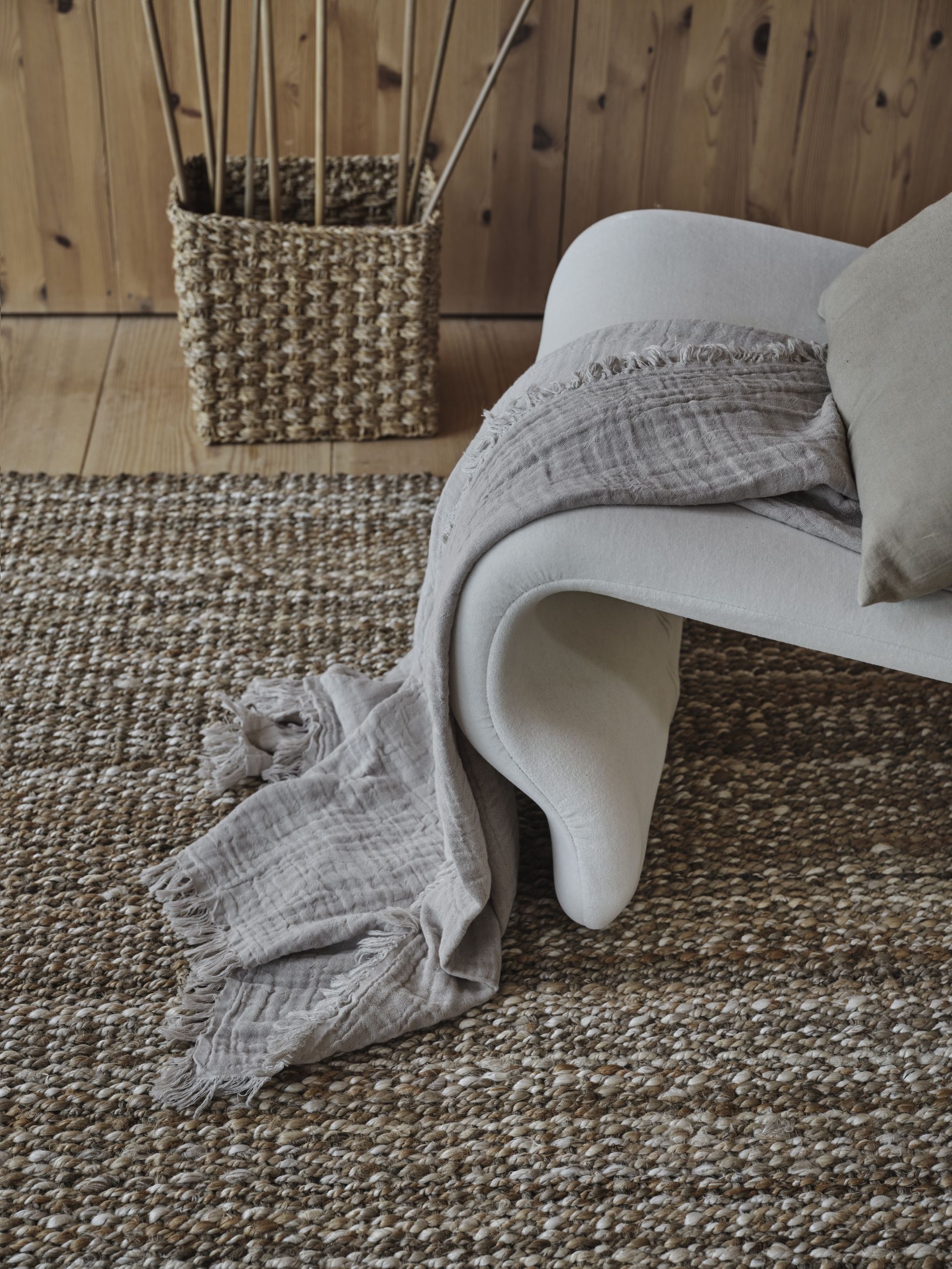 Natural melange large rug Jenny, made of sisal - Dixie